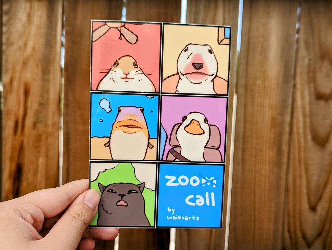 Zoom Call 4x6" Vinyl Sticker Sheet - Etsy