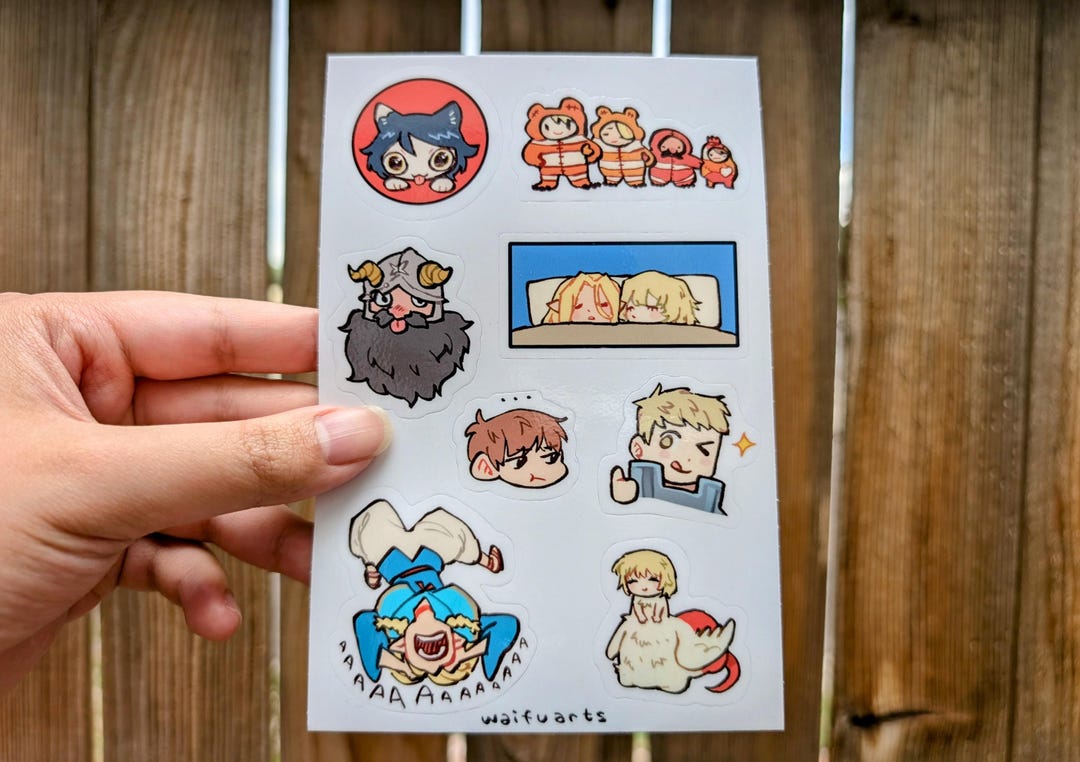 Dungeon Meshi 4x6" Glossy Vinyl Sticker Sheet - Etsy