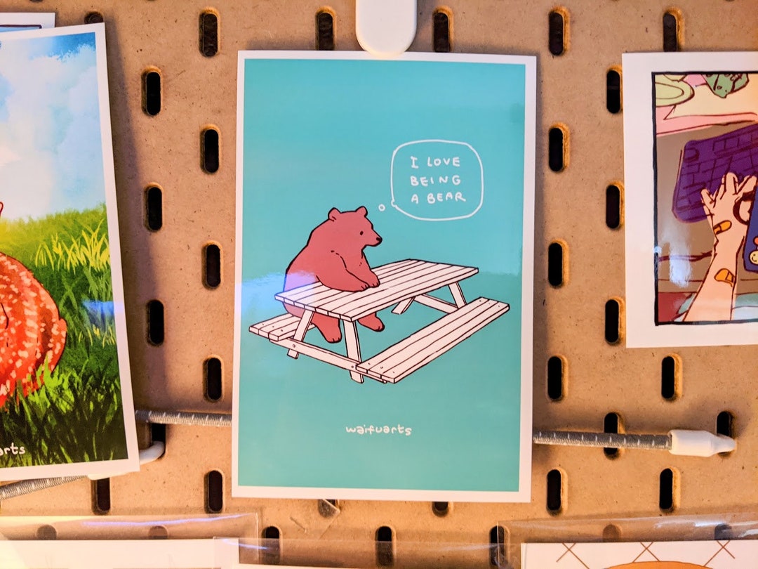 I Love Being A Bear [original Art] Glossy 4x6" Photo Print - Etsy