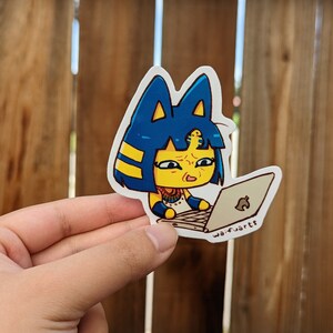 Ankha 3x3 Glossy Vinyl Sticker - Etsy