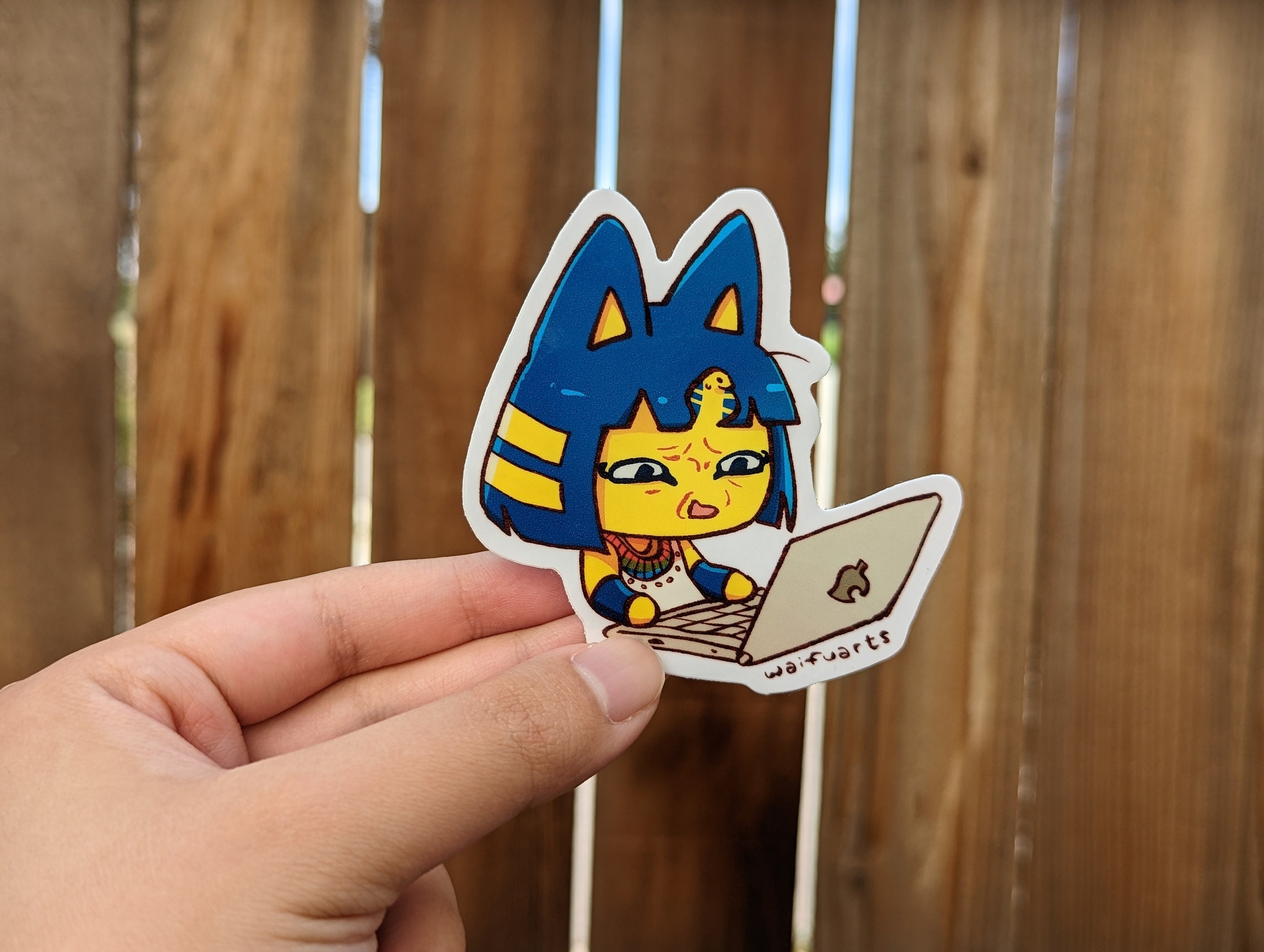 Ankha 3"x3" Glossy Vinyl Sticker - Etsy