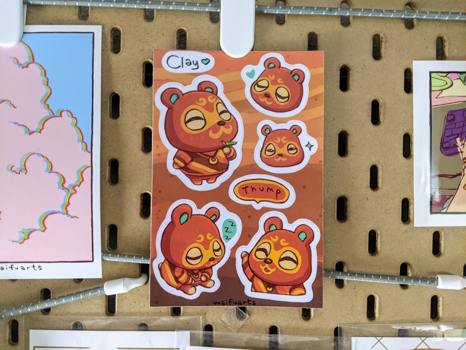 ACNH// Clay Glossy 4x6" Vinyl Sticker Sheet - Etsy