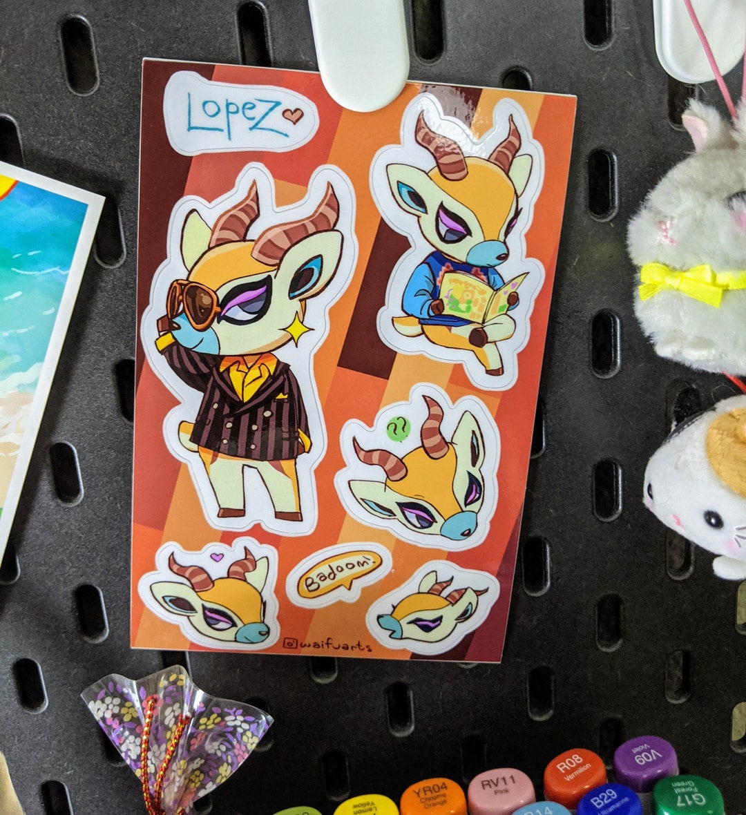 ACNH// Lopez Glossy 4x6" Vinyl Sticker Sheet - Etsy