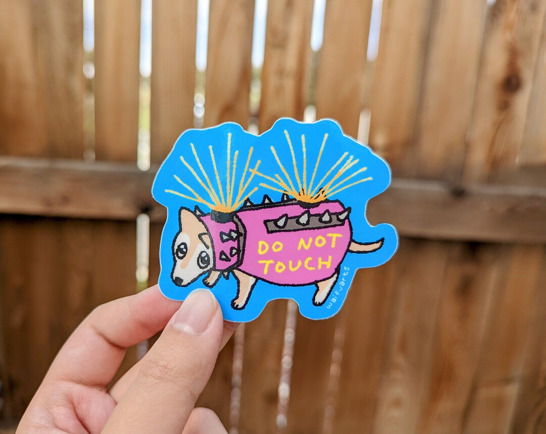 DO NOT TOUCH 3"x3" Glossy Vinyl Sticker - Etsy