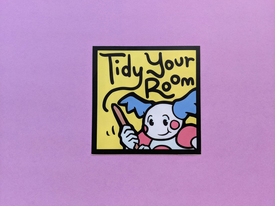 Mr. Mime: Tidy Your Room 3"x3" Vinyl Sticker - Etsy