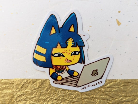 Ankha 3x3 Glossy Vinyl Sticker - Etsy