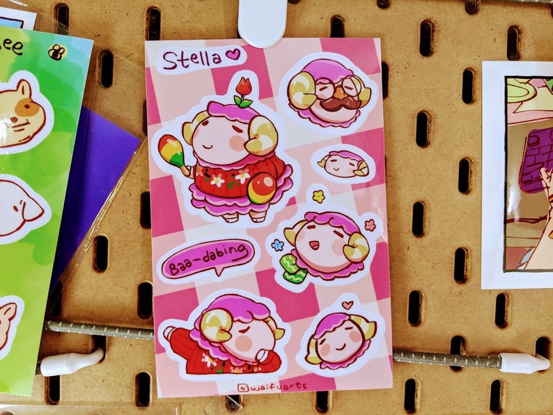ACNH// Stella Glossy 4x6" Vinyl Sticker Sheet - Etsy