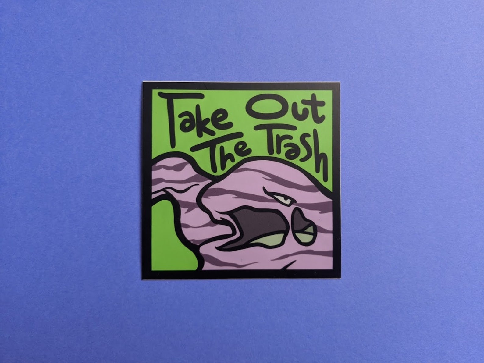 Muk: Take Out the Trash 3x3 Vinyl Sticker - Etsy
