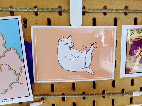 Little Kitty does a Big Stretch 4x6 Photo Print | Etsy