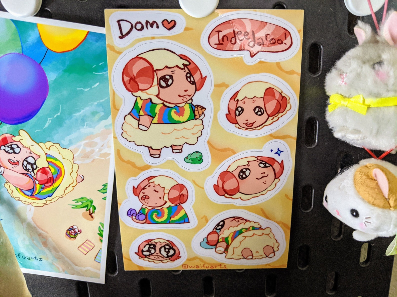 ACNH// Dom Glossy 4x6" Vinyl Sticker Sheet - Etsy