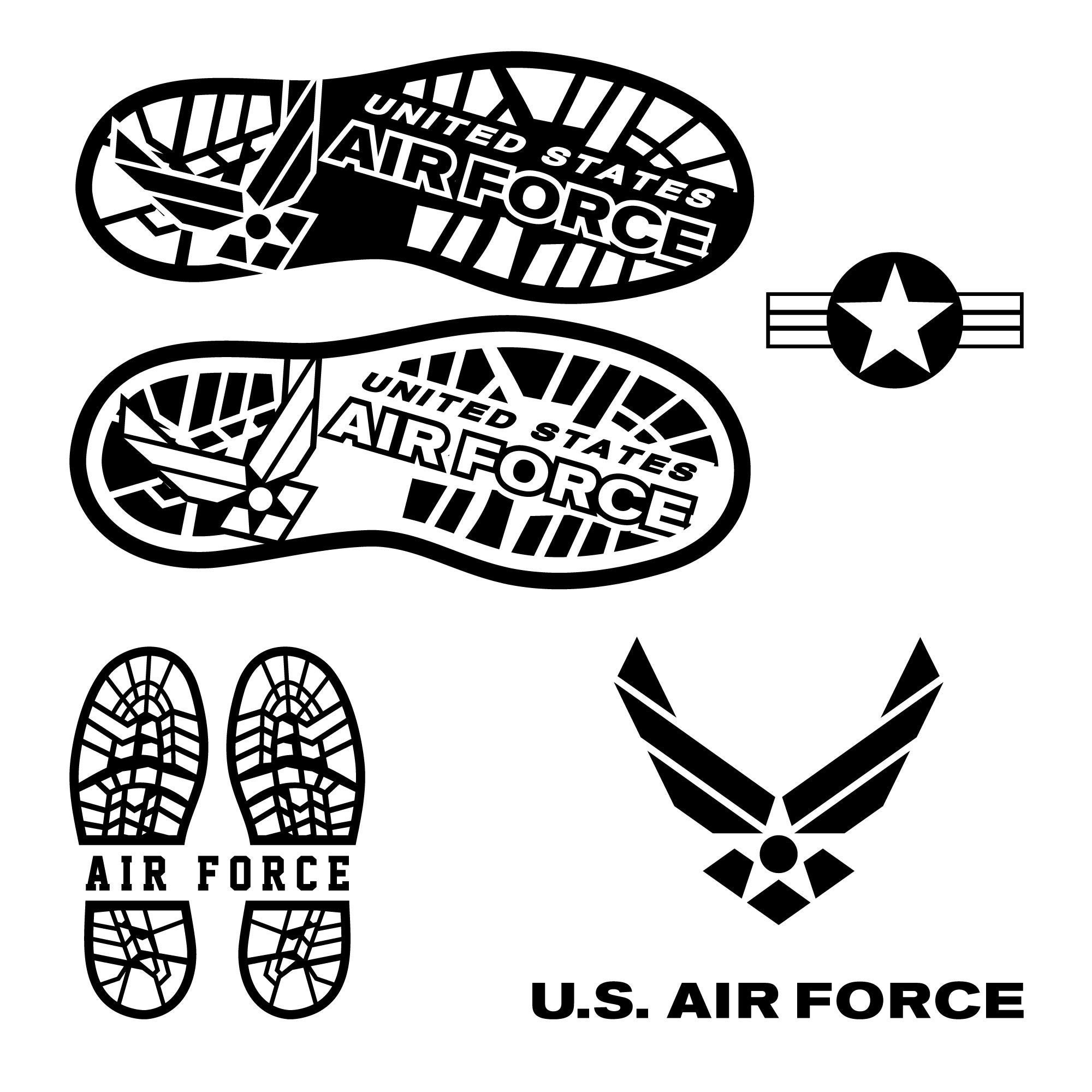 Air Force Boots On Ground Decal Pack | Etsy