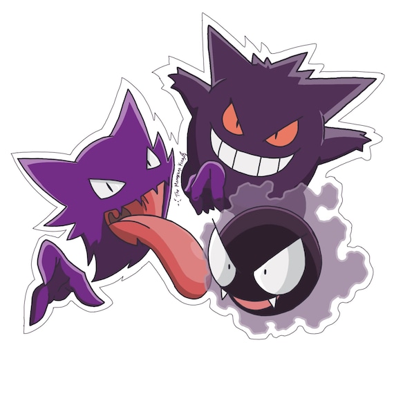 Gastly Evolution Line - Etsy
