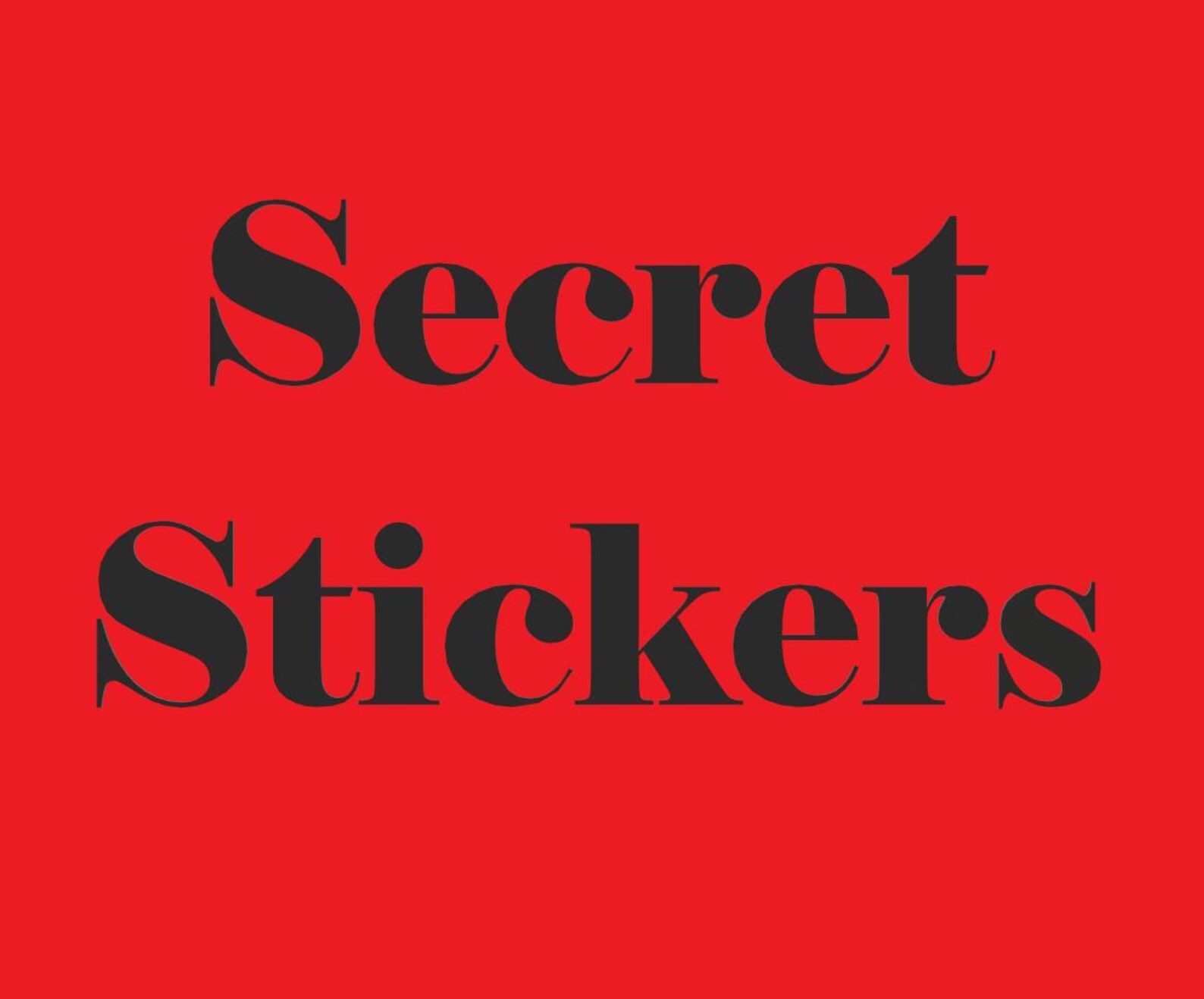 Secret Stickers - Etsy
