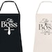 Couples Set of 2 Apron the Boss the Real Boss Aprons for Couples ...