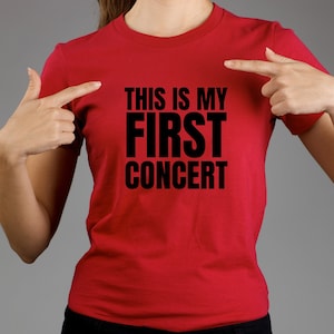 This is My First Concert T Shirt,first Show Long Sleeve,music Concert T ...