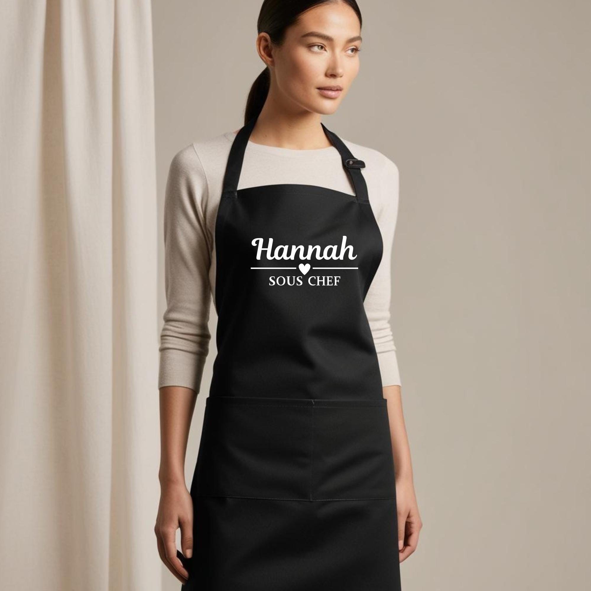 Personalised Sous Chef Apron, Custom Chef Apron, Christmas or ...