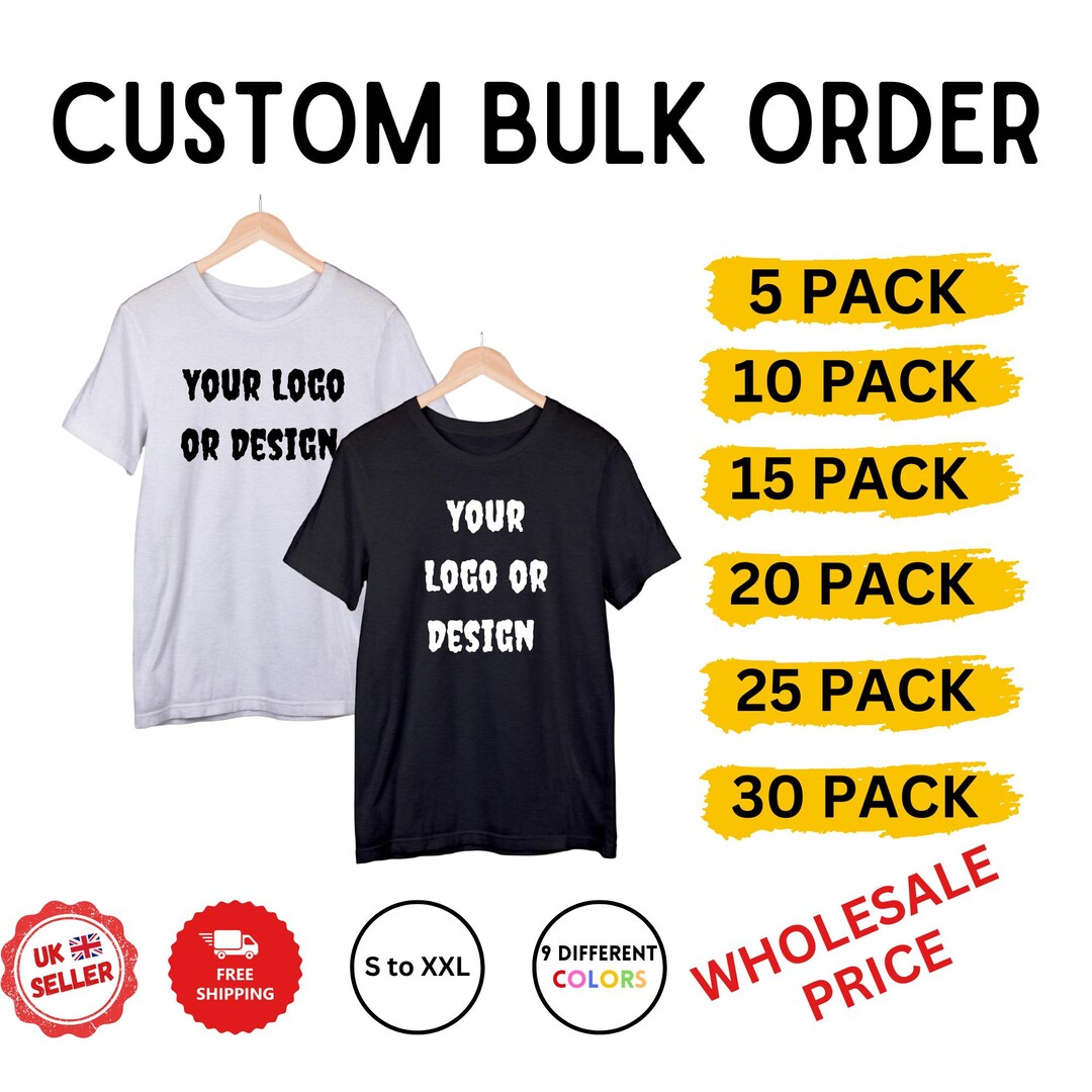 Personalise Tshirts, Perfect for Businesses! | Bulk Custom Tshirts ...