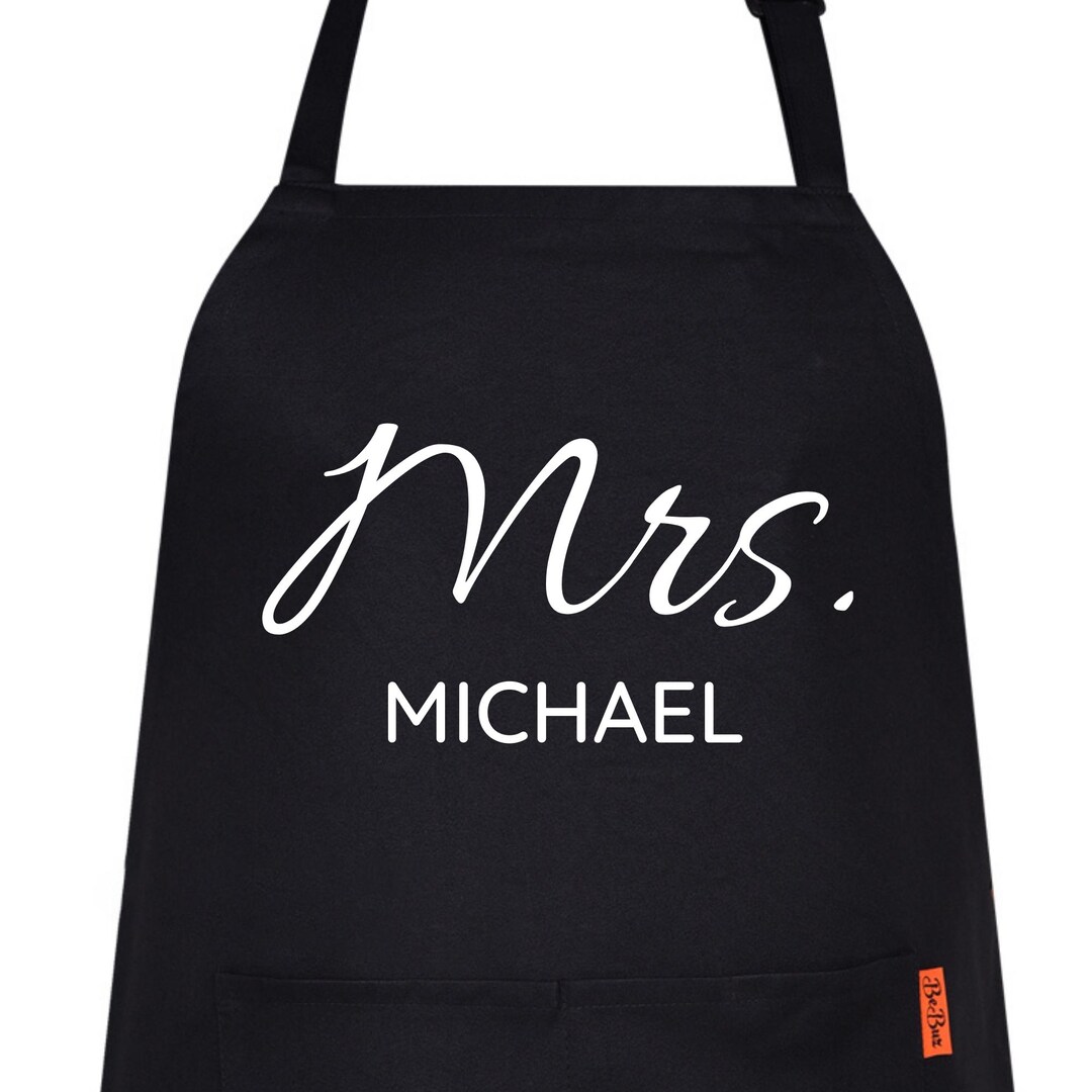 Bride Custom Apron | Mrs Apron | Kitchen Bridal Shower Gift Idea ...