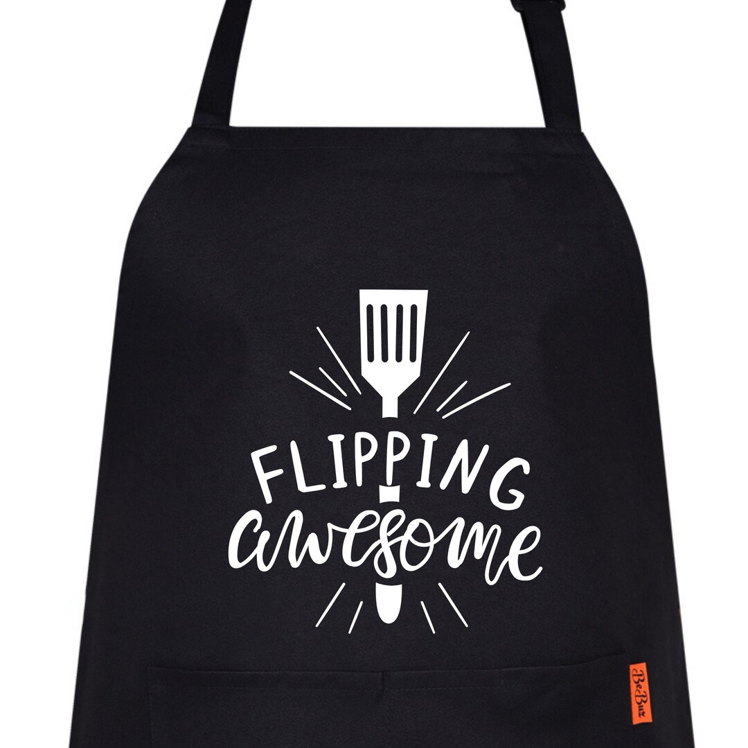 Flipping Awesome Funny Aprons for Women's Novelty Chef Kitchen Aprons ...