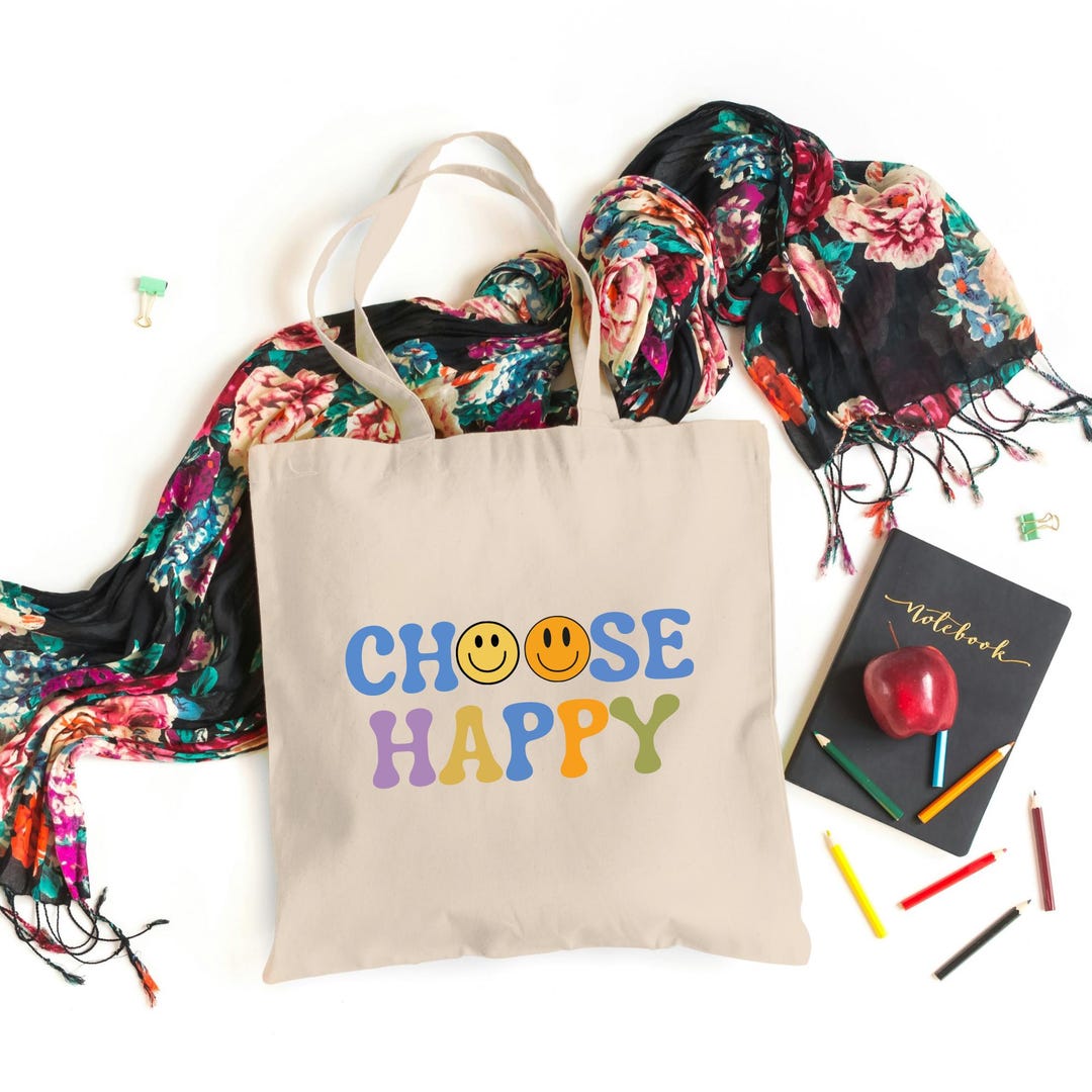 Happy Emoji Tote Bag - Functional Market Bag for Everyday Adventures ...