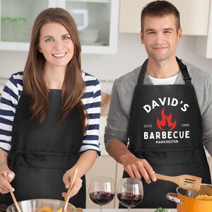 Custom BBQ Apron for Dad | Personalized Grilling Gift | Father's Day ...