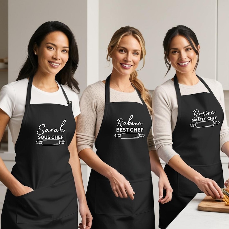 Personalized Chef Apron | Funny Kitchen Apron, Gift for Him/her - Etsy