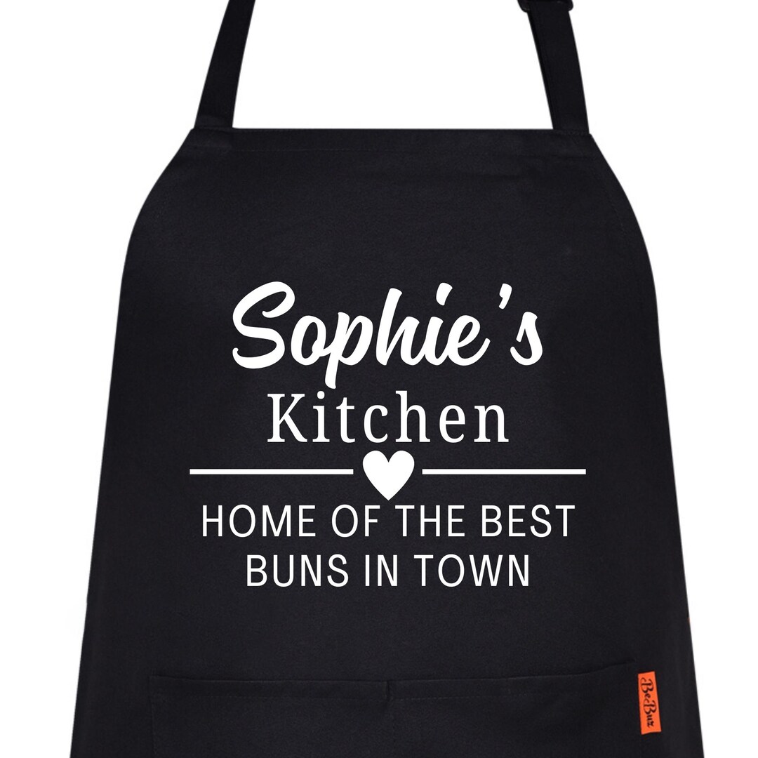 Personalised Name Kitchen Apron - Custom Chef Gift - Personalised ...