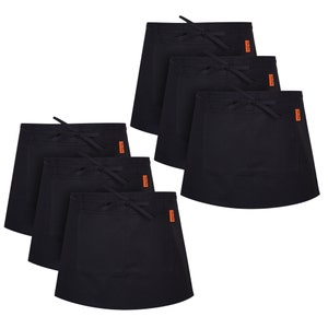 Half Aprons for Women Men With Pockets Waist Waiter Waitress Pub Cafe ...