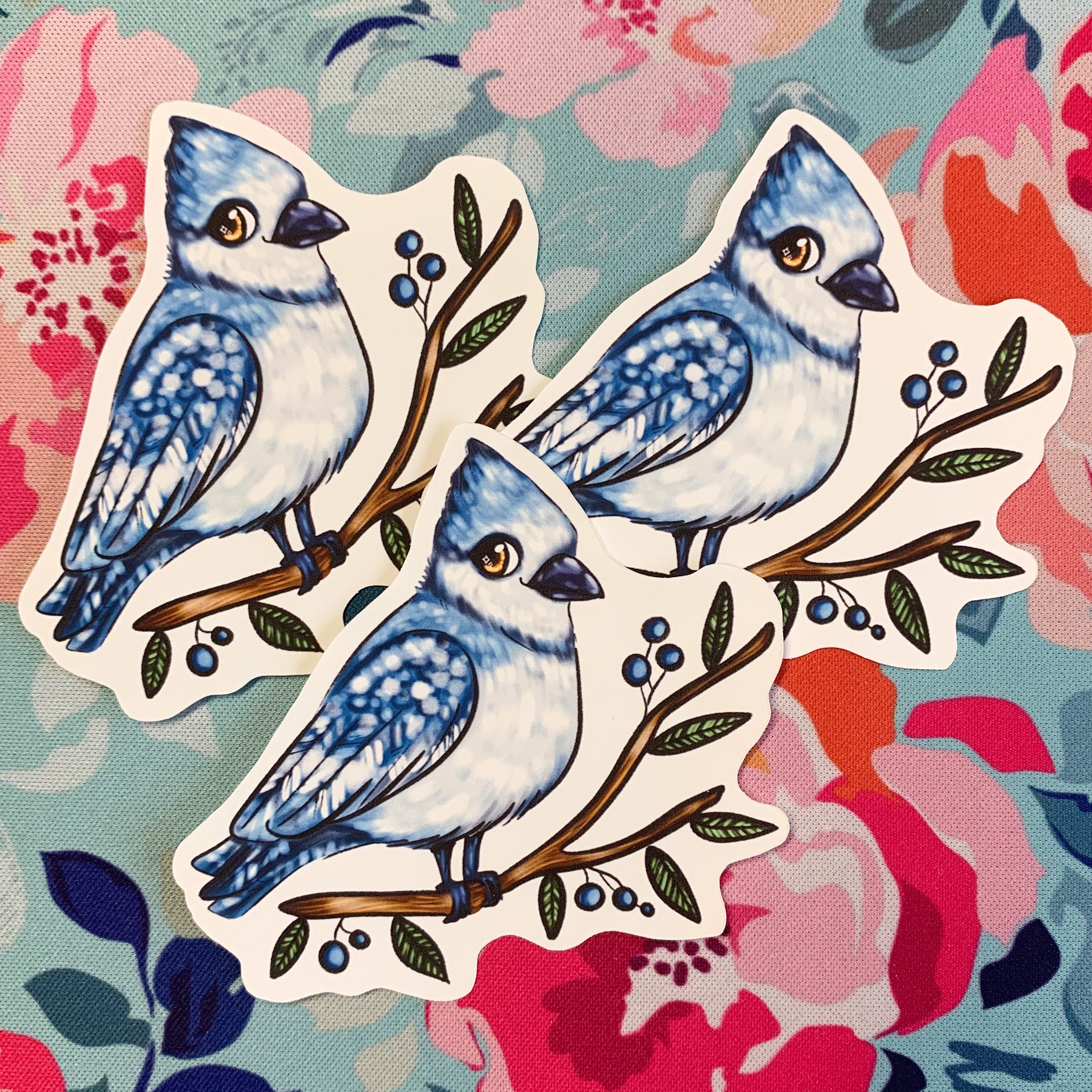 Bluejay Sticker Blue Jay Sticker by Naterade Creates - Etsy