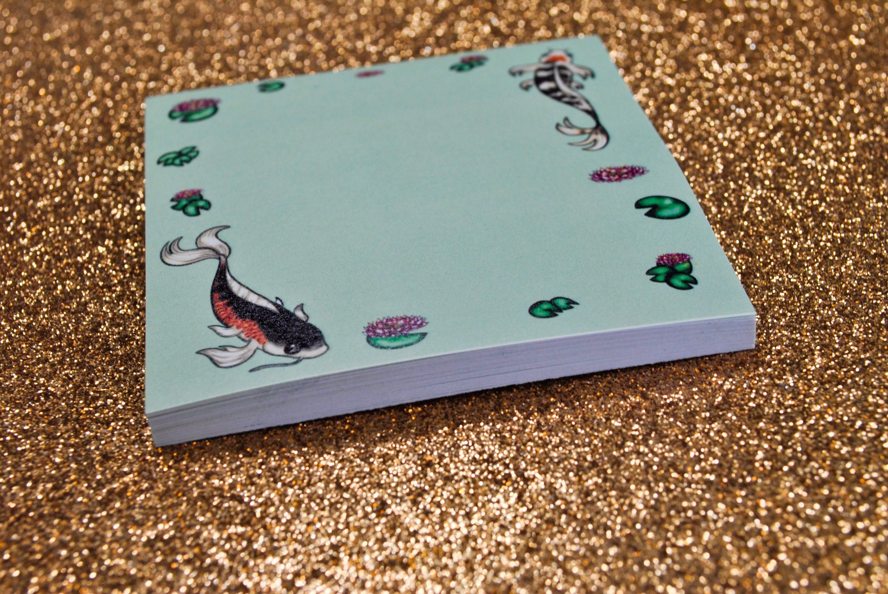 Koi Fish Sticky Notepads by Naterade Creates - Etsy UK