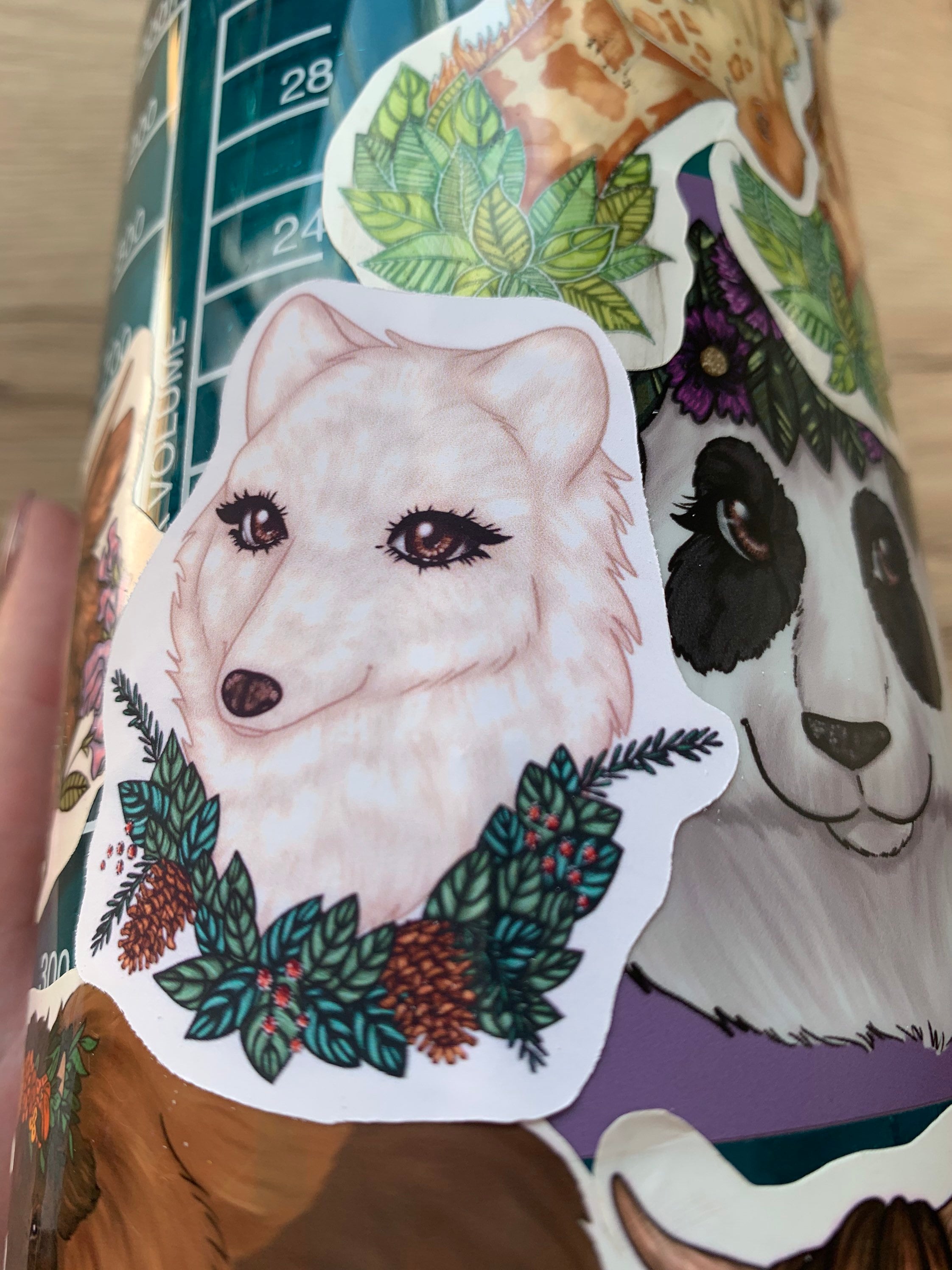 Arctic Fox Sticker Arctic Fox Art Fox Art Fox Sticker Fox | Etsy