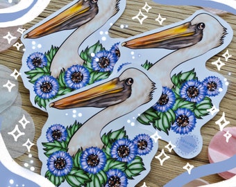 Pelican Sticker | Etsy