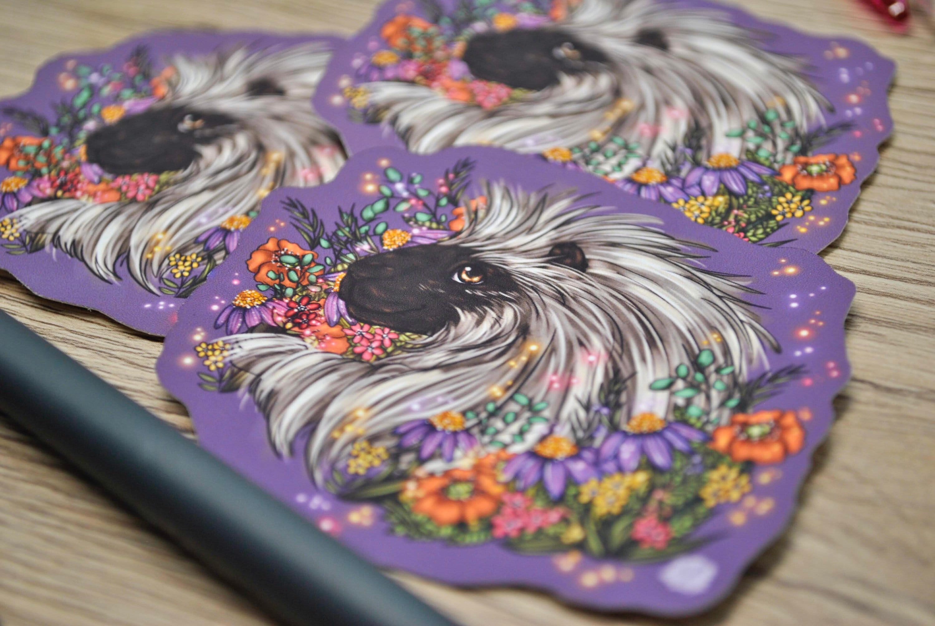 Porcupine With Wildflowers Sticker Porcupine Sticker by | Etsy