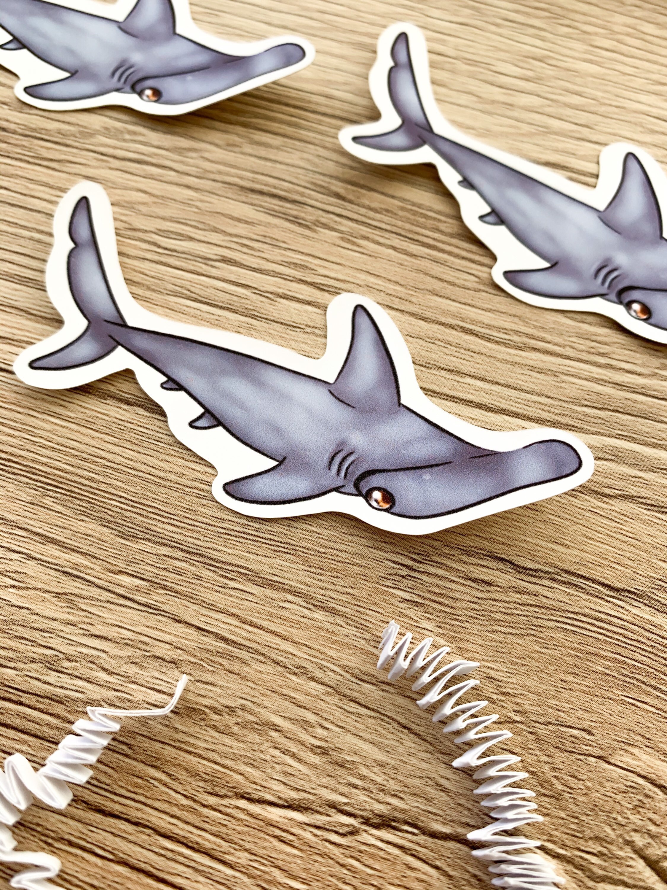 Hammerhead Shark Sticker Shark Stickers by Naterade Creates | Etsy