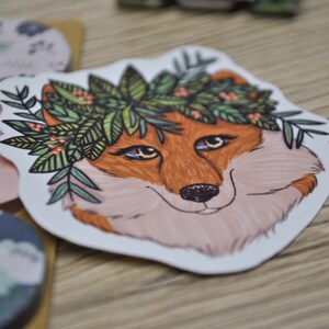 Fox Sticker red fox sticker fox decal red fox decal red | Etsy