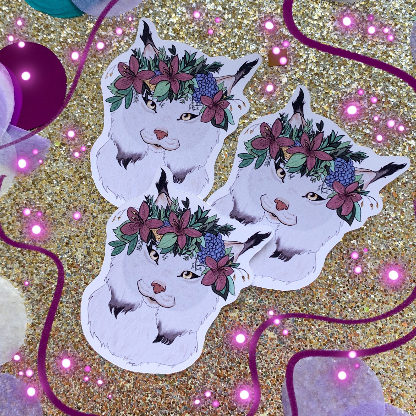 Lynx Cat Sticker Lynx Sticker Lynx Decal Cat Sticker | Etsy