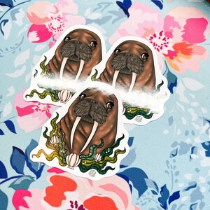 Walrus Sticker, Walrus Decal, Walrus Stickers Art by Naterade Creates ...