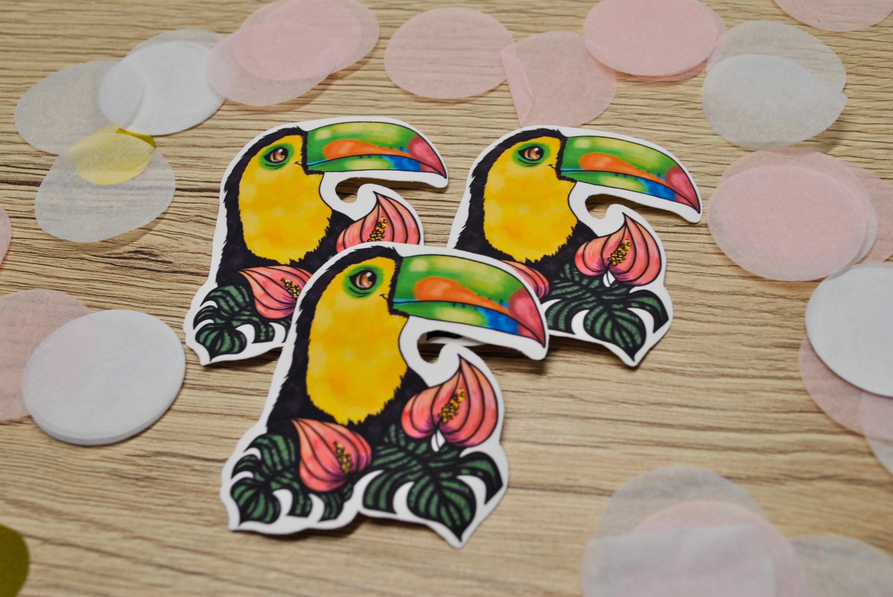 Toucan Sticker by Naterade Creates | Etsy