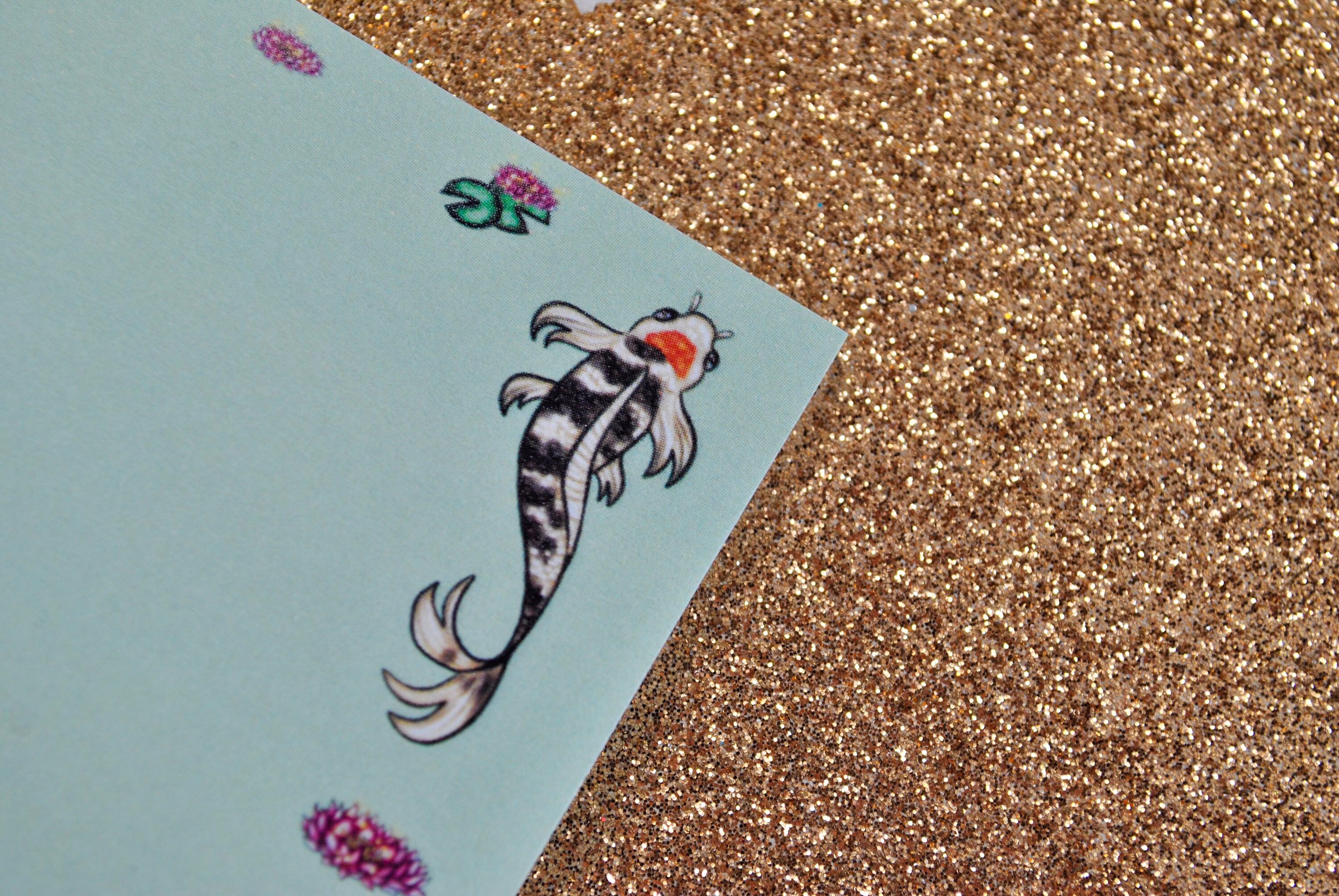 Koi Fish Sticky Notepads by Naterade Creates - Etsy UK