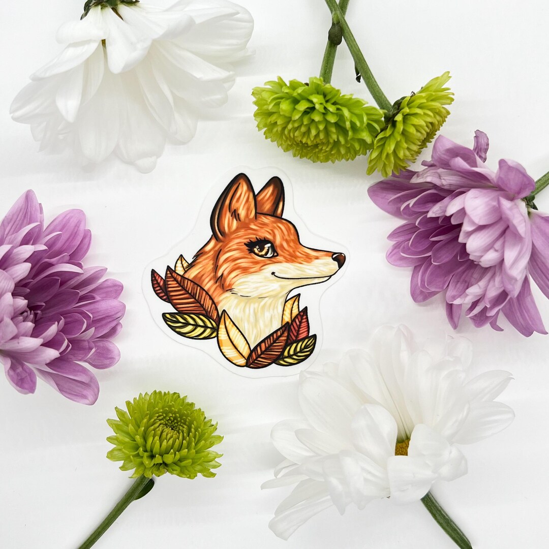 Red Fox Sticker, Fox Sticker, Red Foxes Sticker by Nateradecreates - Etsy