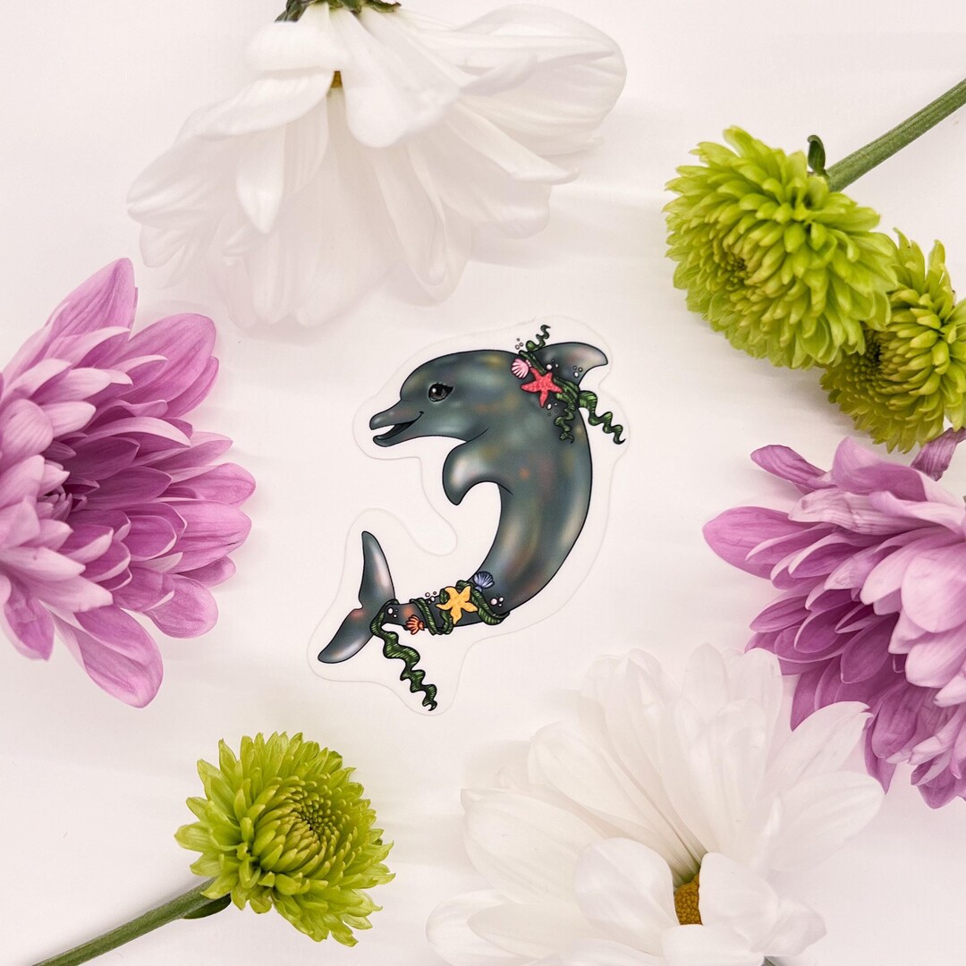 Bottlenose Dolphin Sticker, Dolphin Sticker, Bottlenose Sticker ...