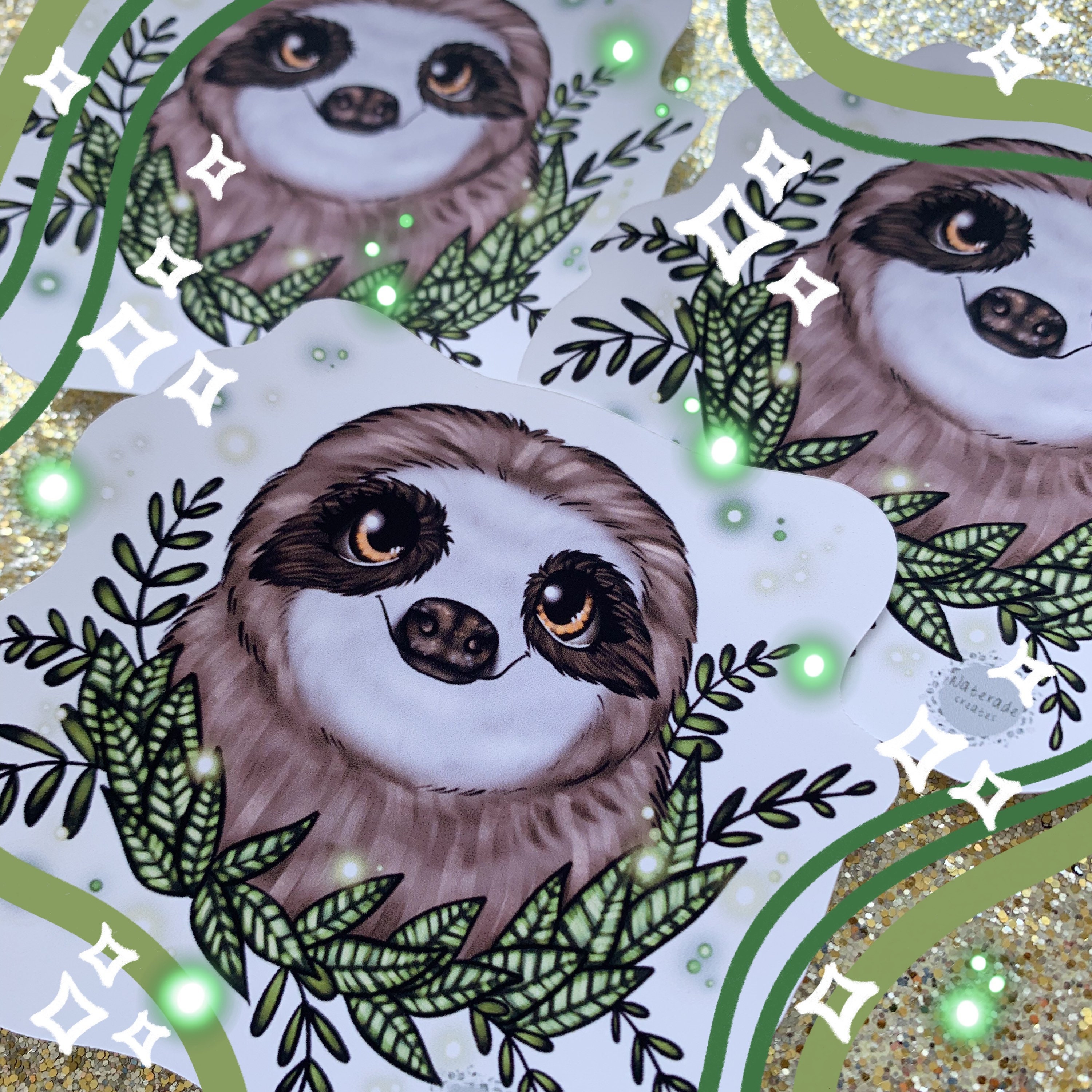 Faultier Sticker von Naterade Creates | Etsy