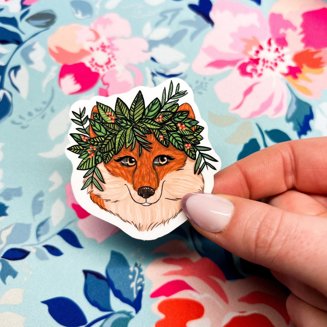 Fox Sticker, Red Fox Sticker, Fox Decal, Red Fox Decal, Red Fox ...