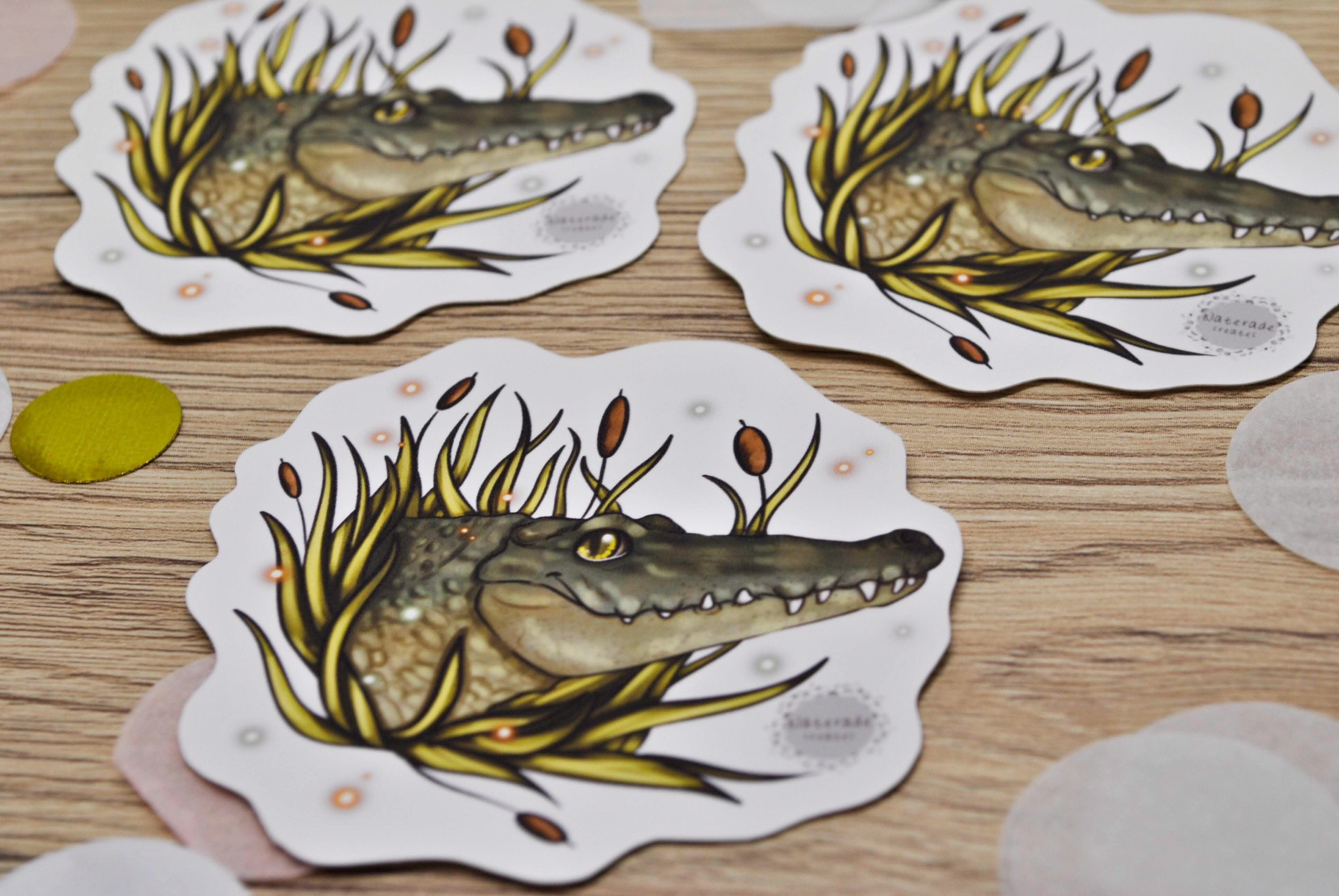 Alligator Sticker by Naterade Creates | Etsy