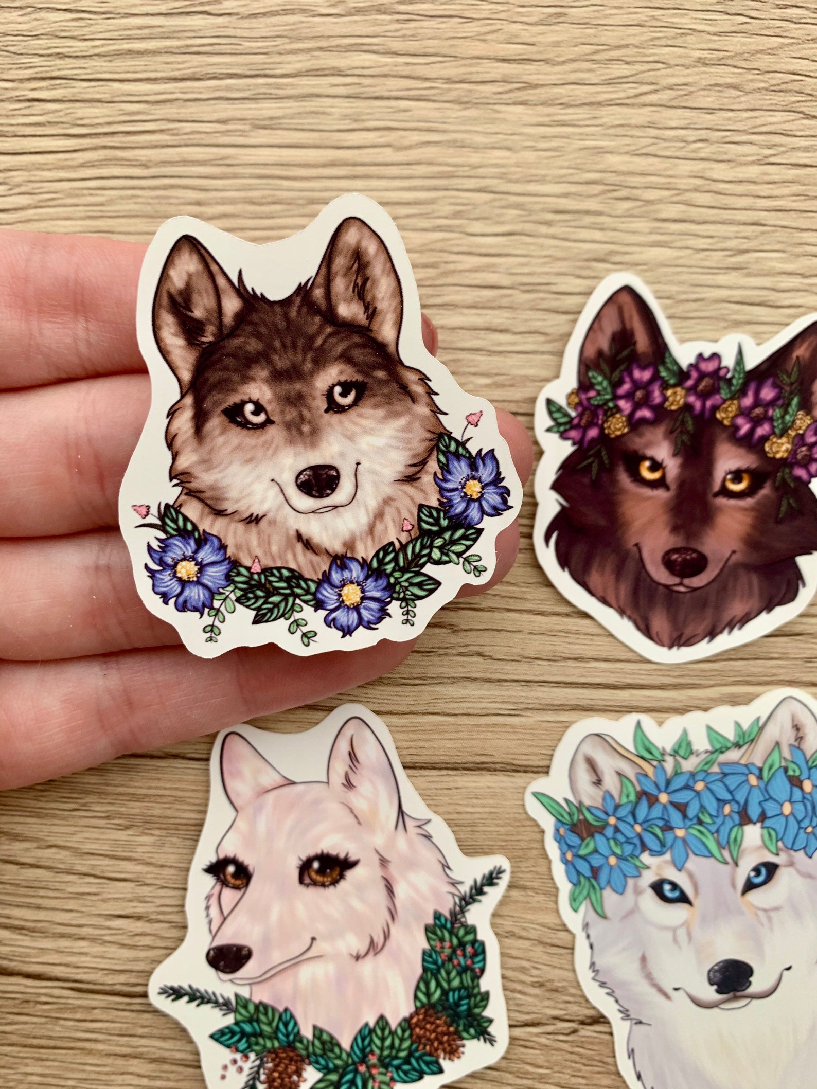 Wolves Sticker Set Wolf Sticker Pack Wolves stickers Wolf | Etsy