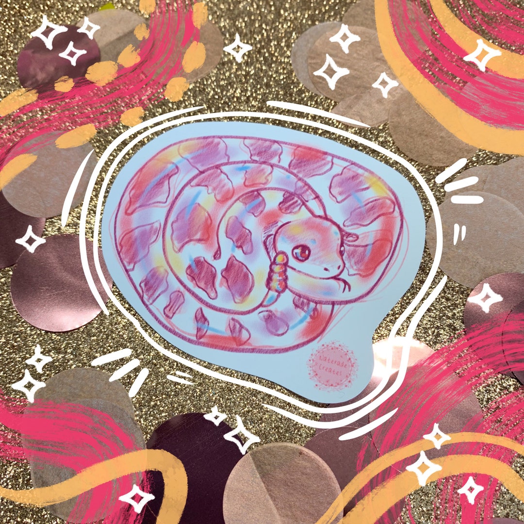 Diamondback Rattlesnake Sticker Rattlesnake Sticker Snake Sticker ...