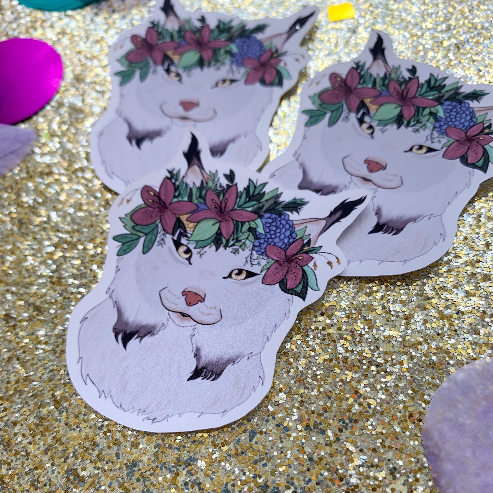 Lynx Cat Sticker Lynx Sticker Lynx Decal Cat Sticker - Etsy