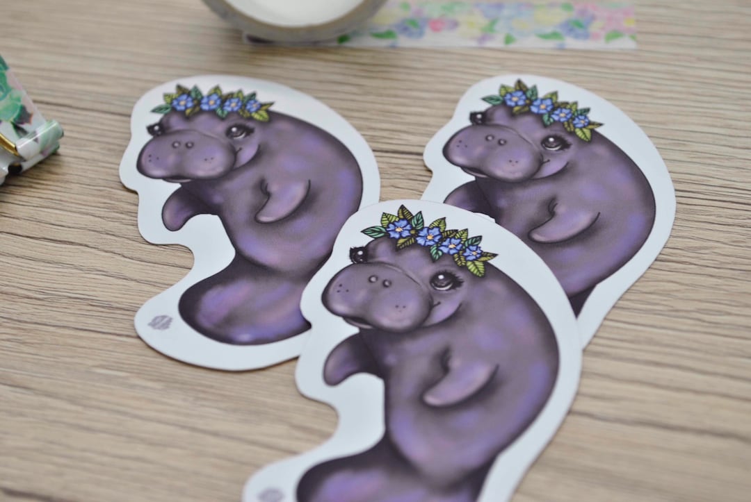Manatee Sticker, Manatee Stickers, Manatees Sticker, Manatee Decal ...