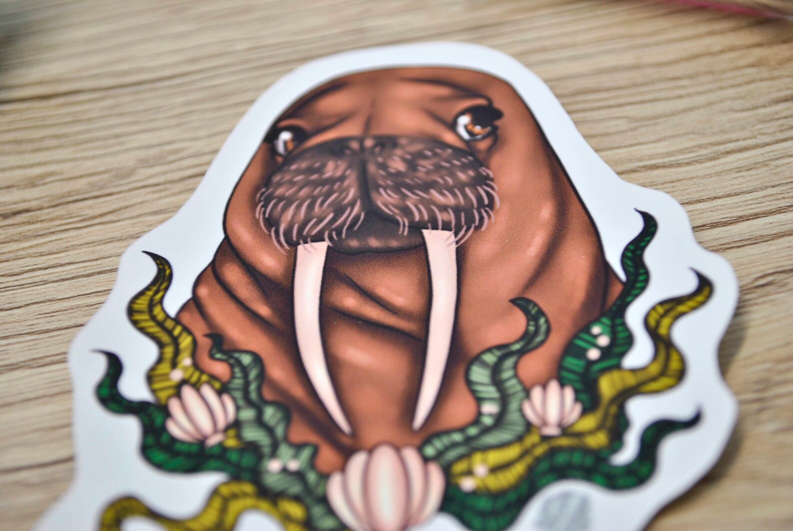 Walrus Sticker Walrus Decal Walrus Stickers Art by Naterade | Etsy