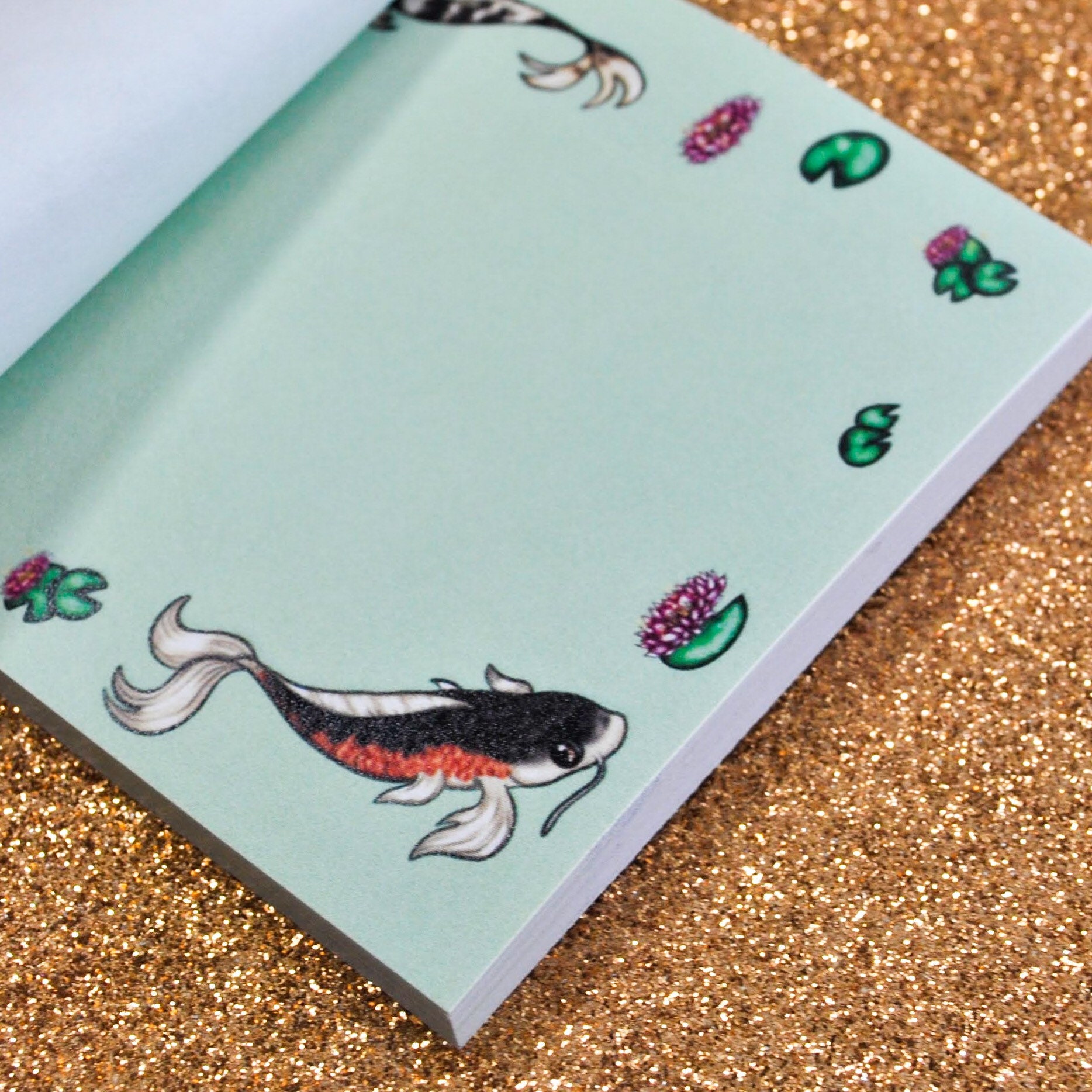 Koi Fish Sticky Notepads by Naterade Creates - Etsy UK